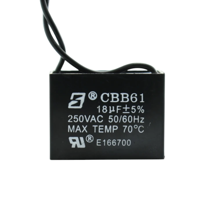 Capacitor CBB61 18uF 250V | Repuesto de Motor Certificado UL