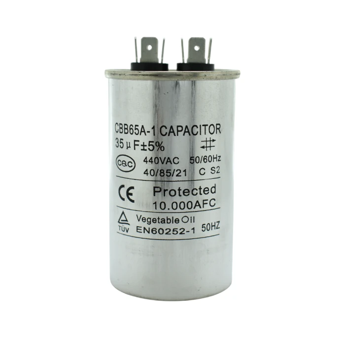 Capacitor CBB65A 35uF 440V | Repuesto HVAC Protegido S2