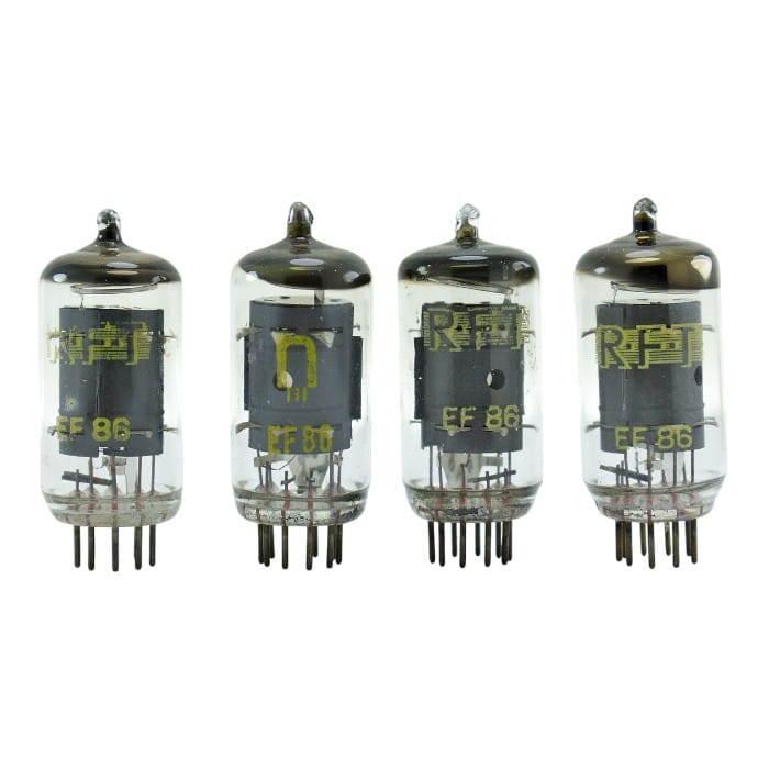 Quad RFT EF86 Tubes | Vintage Tested High Emission Set